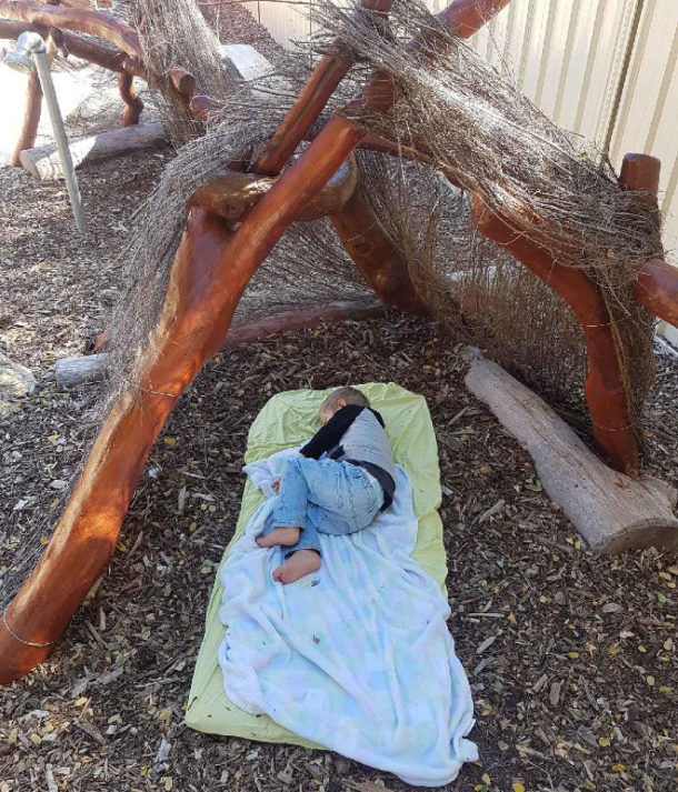 The childcare centre letting kids nap outside in all weather | Mum's ...