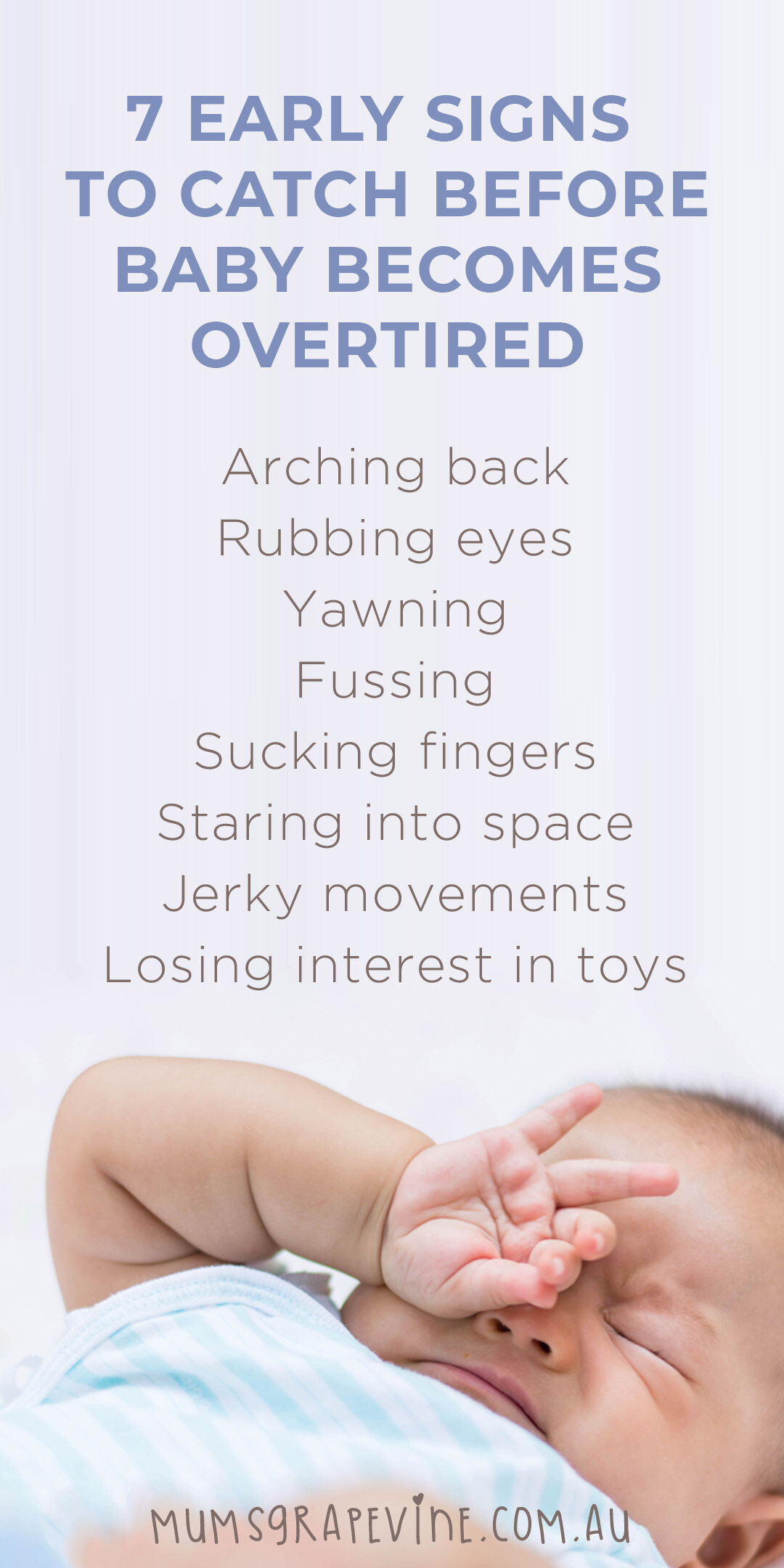 Watch: 7 early signs baby is tired (0-3 months) | Mum's Grapevine