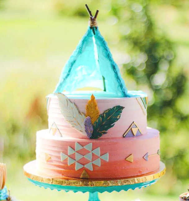 Cakespiration : 14 chic cakes for a boho baby shower | Mum's Grapevine