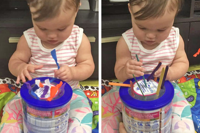 Mum Tip: Formula tin activity hack | Mum's Grapevine