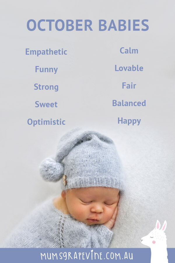 Characteristics of babies born in October | Mum's Grapevine